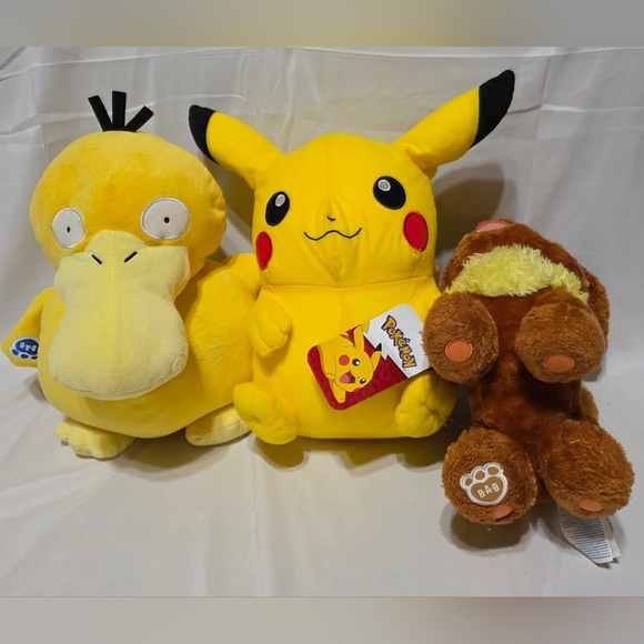 Pokemon | Toys | Yellow Pokemon Stuffed Animals Set With Pikachu And ...